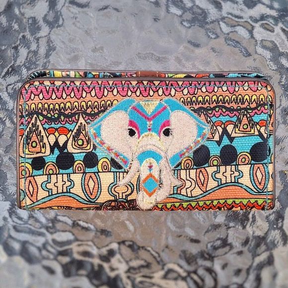 Sakroots | Bags | Sakroots One World Boho Mandala Long Zip Wallet ...